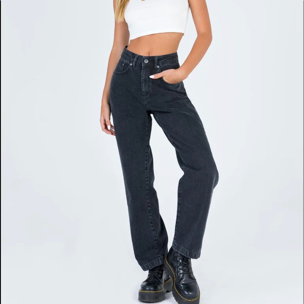 Princess Polly Ragged Priest Dad Jean - Gem